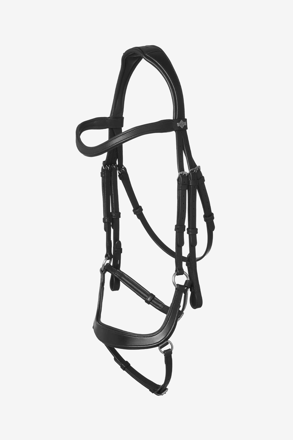 Arika uzdečka s podbradním řemínkem Black/Silver P – horze